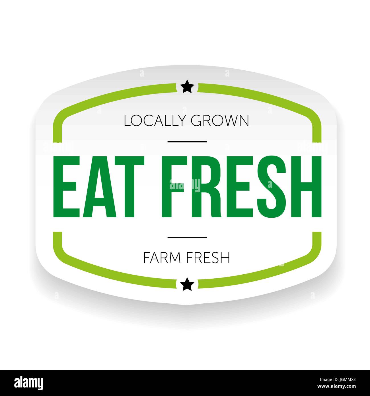 Eat fresh vintage label Stock Vector Image & Art - Alamy