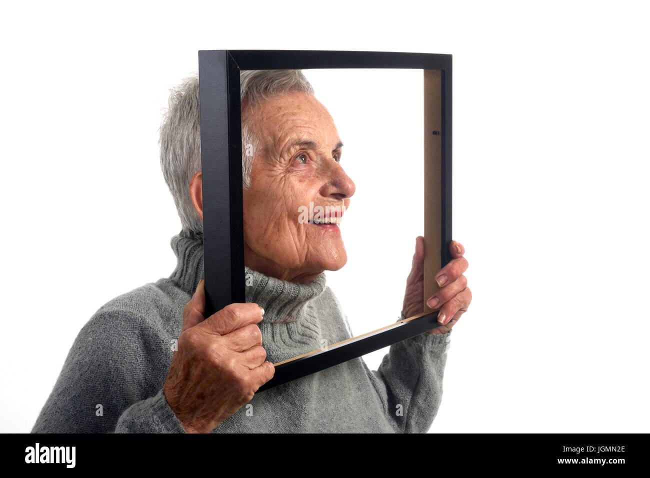 looking through an empty frame Stock Photo - Alamy