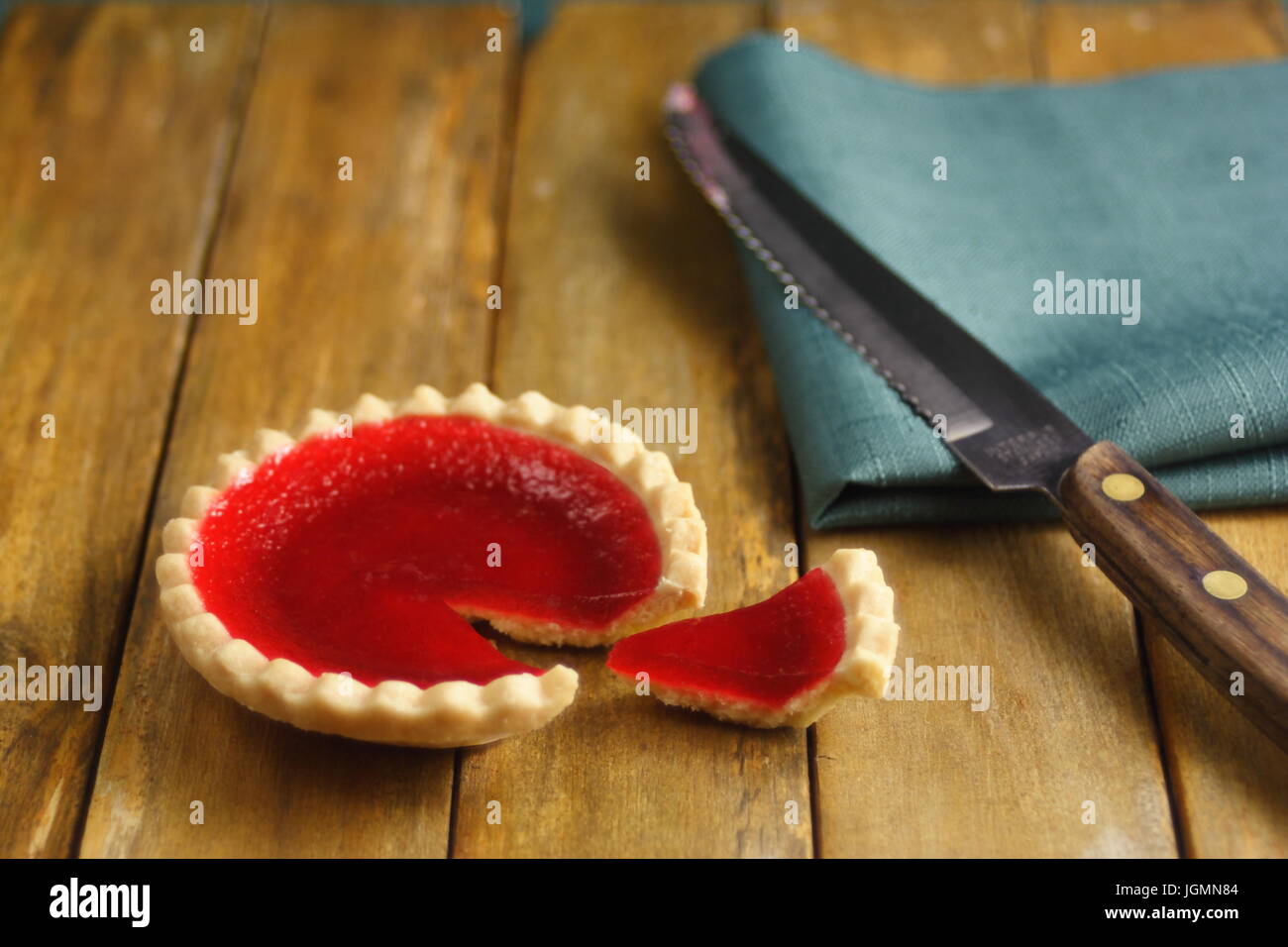 Raspberry Jam Tart Stock Photo - Alamy