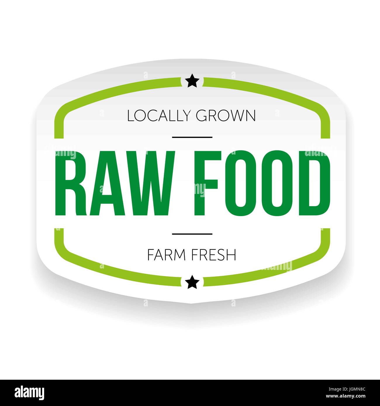 Raw food vintage label Stock Vector Image & Art - Alamy