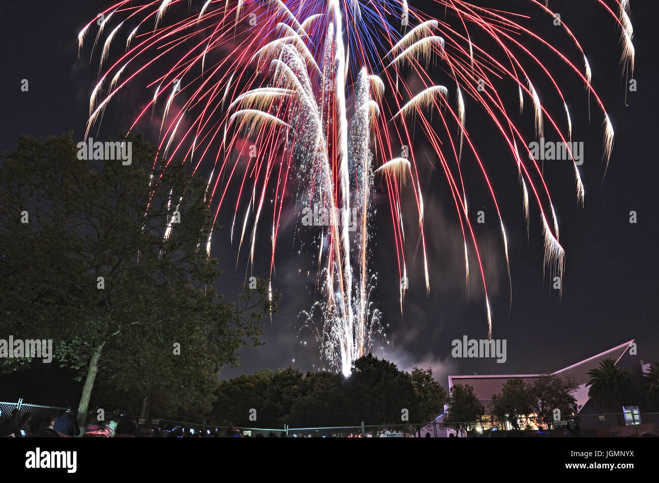 Spectacular Firework Display in the sky Stock Photo - Alamy