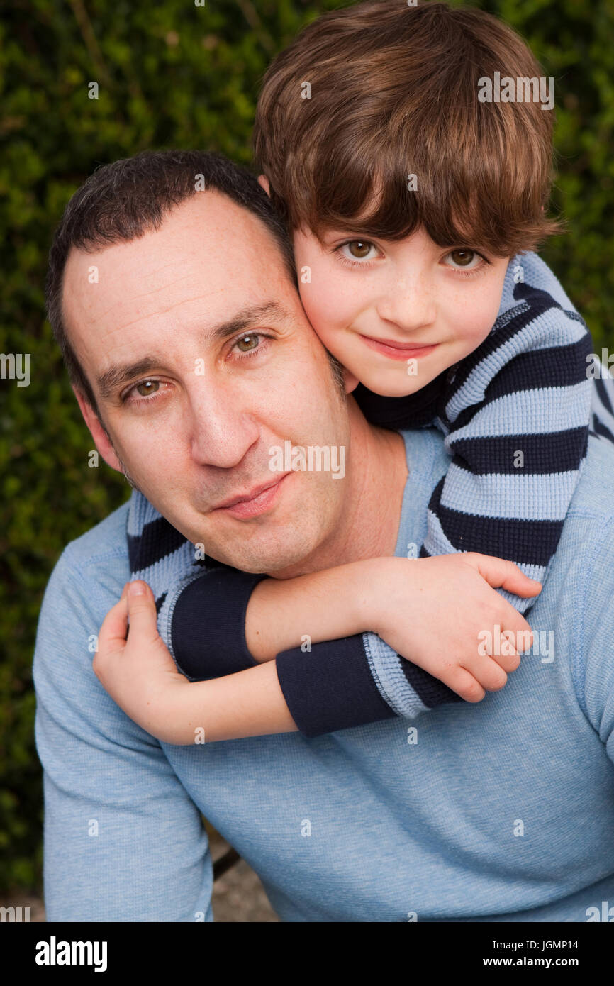 Portrait of happy family laughing and smiling Stock Photo - Alamy
