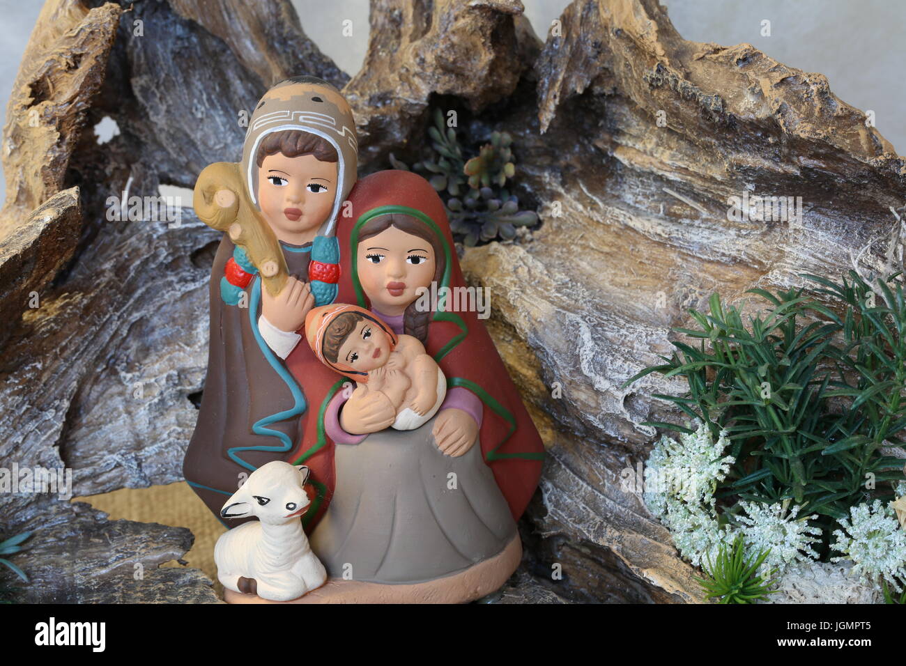 peruvian family with white sheep with winter clothes in Latin American ...