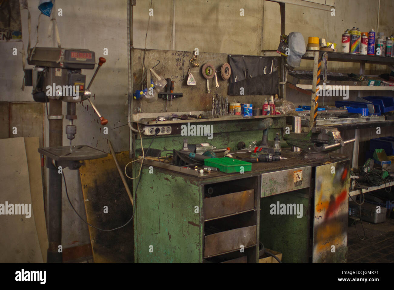 Garage tool rack various tools hi-res stock photography and images - Alamy