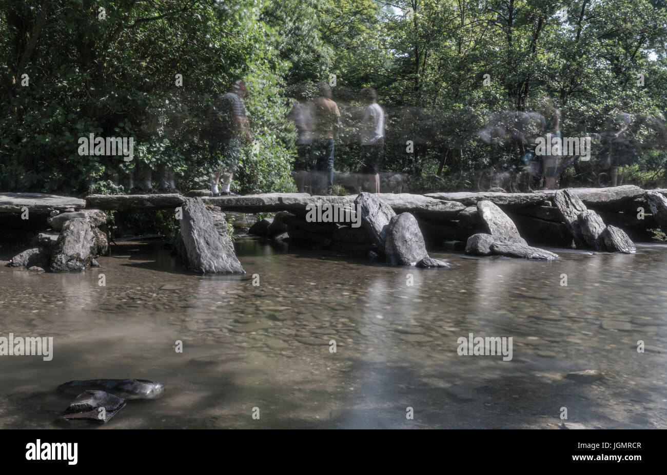 Tarr Steps, Exmoor National Park Stock Photo - Alamy