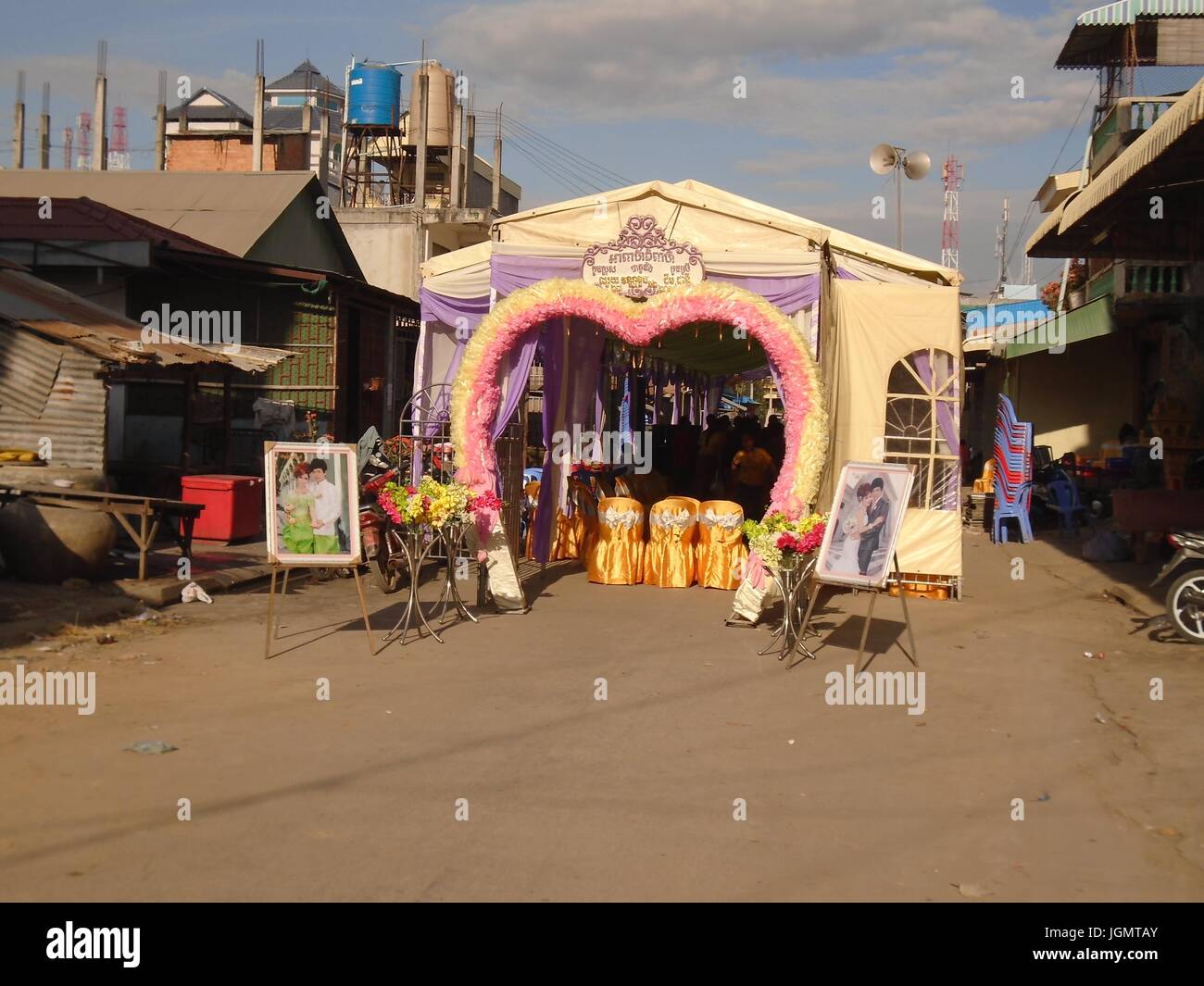 Cambodia wedding tent hi-res stock photography and images - Alamy
