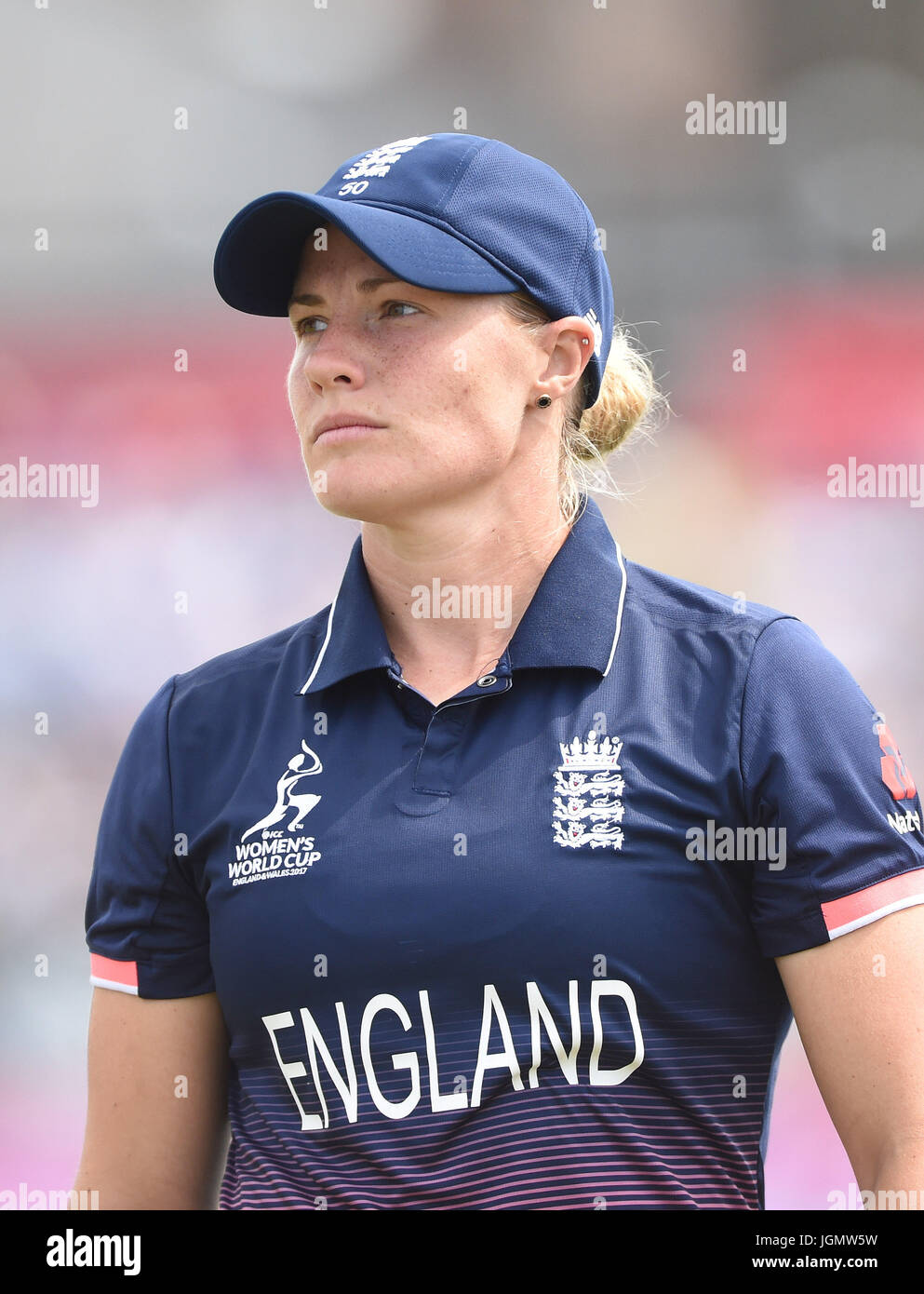 England's Katherine Brunt during the ICC Women's World Cup match at the ...