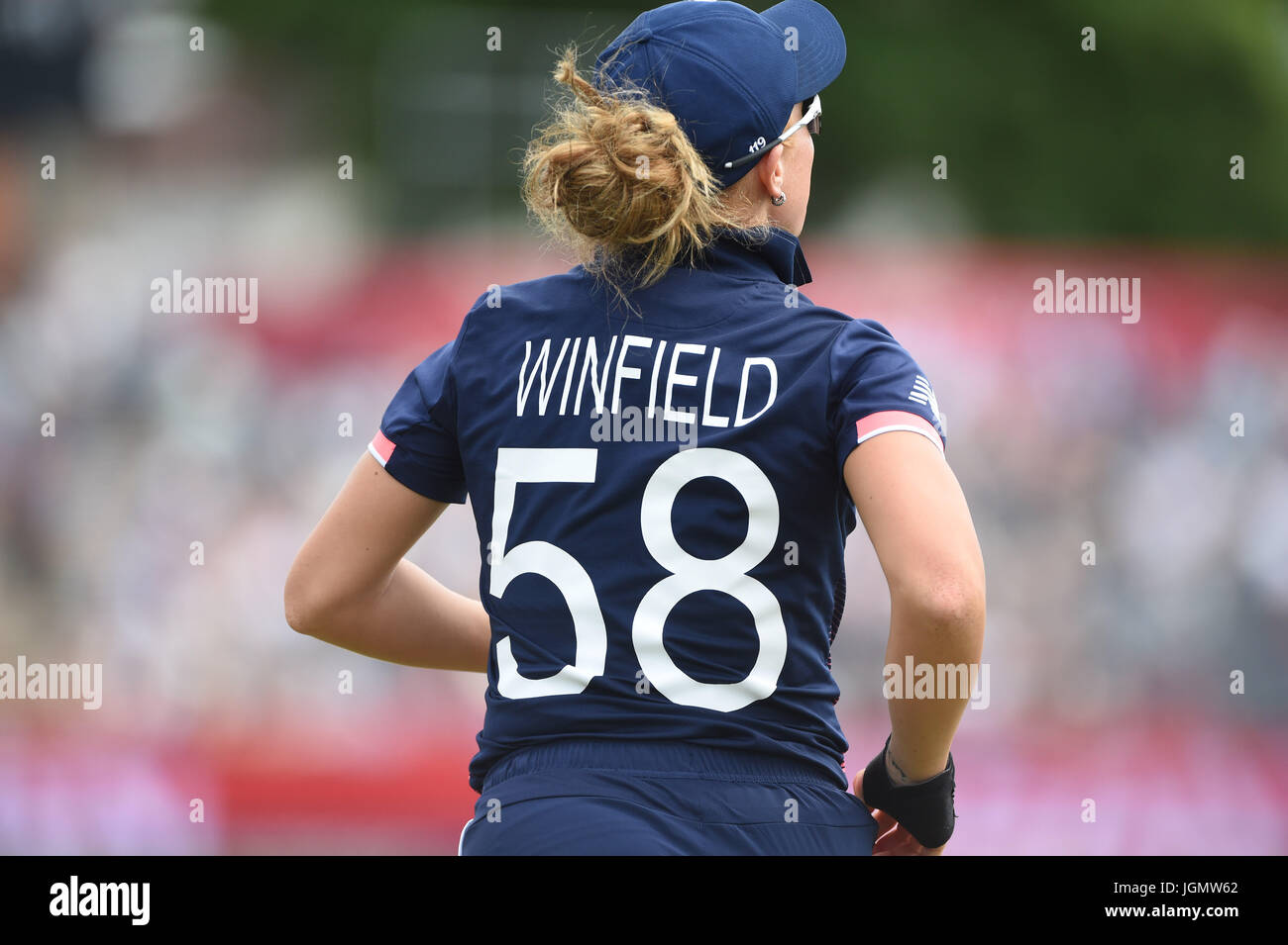 England's Lauren Winfield during the ICC Women's World Cup match at the ...