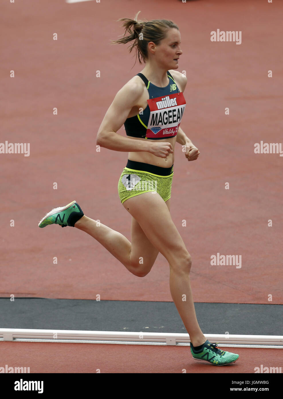 Ireland's Ciara Mageean competes in the Women's Mile race during the ...