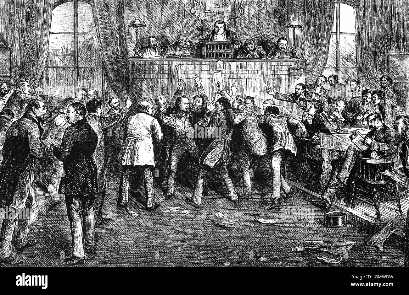 1879: A panic at the Stock Exchange in San Francisco, California ...