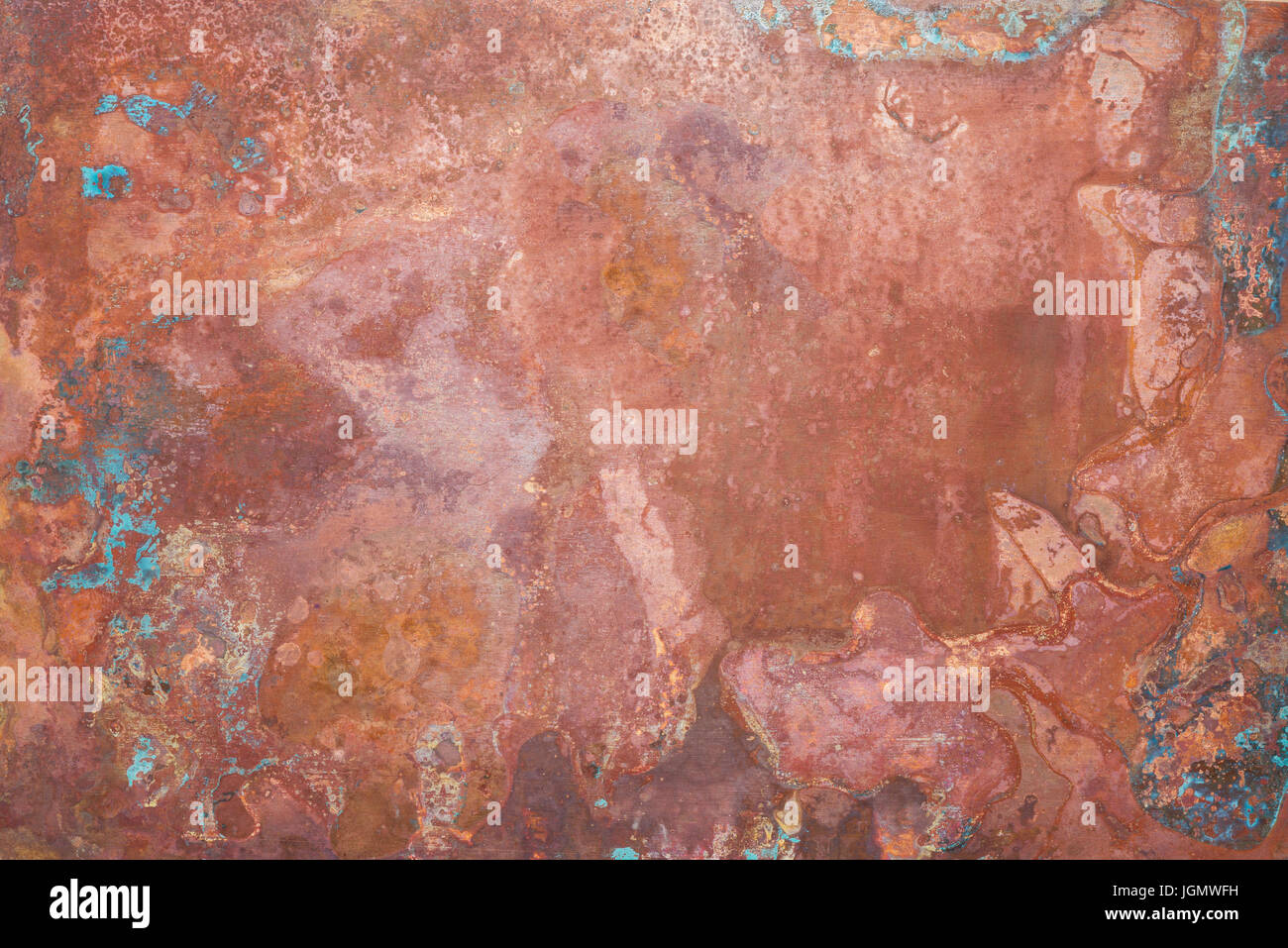 Aged copper plate texture, old worn metal background Stock Photo - Alamy