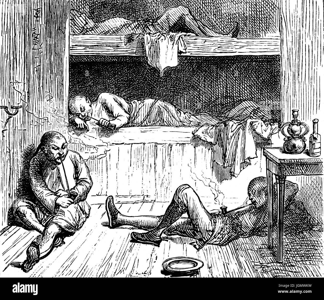 Opium Den Drawing