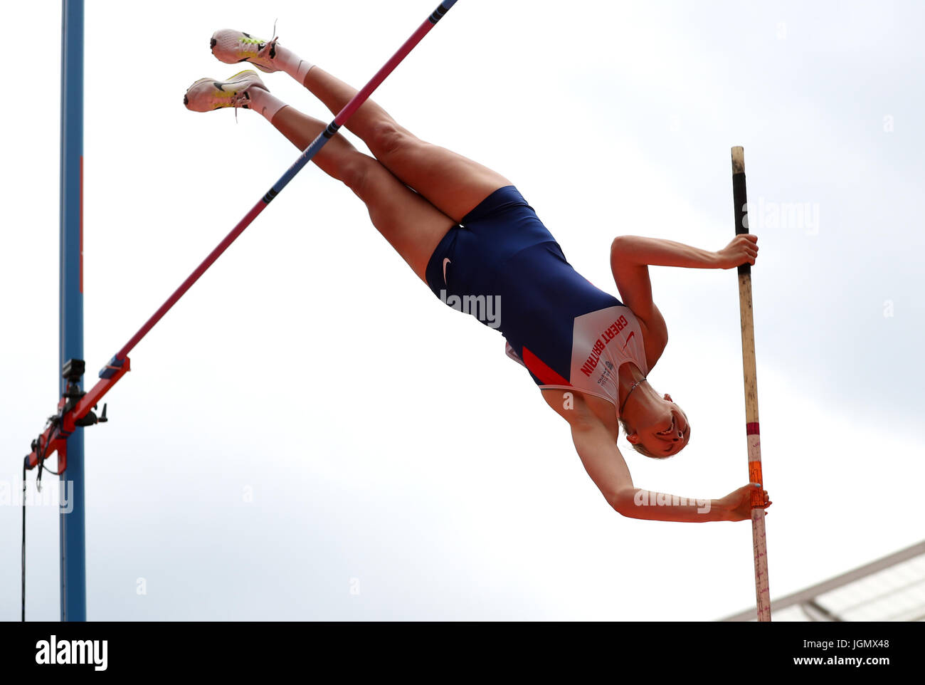 Great Britain's Holly Bradshaw competes in the Women's Pole Vault ...