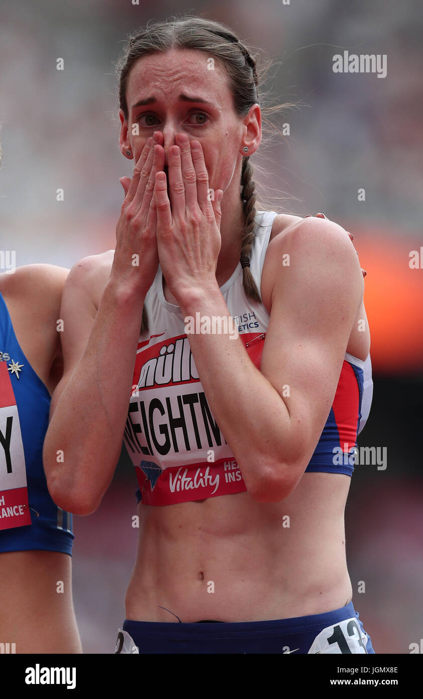Great Britain's Laura Weightman following the 1 Mile Women's during the ...