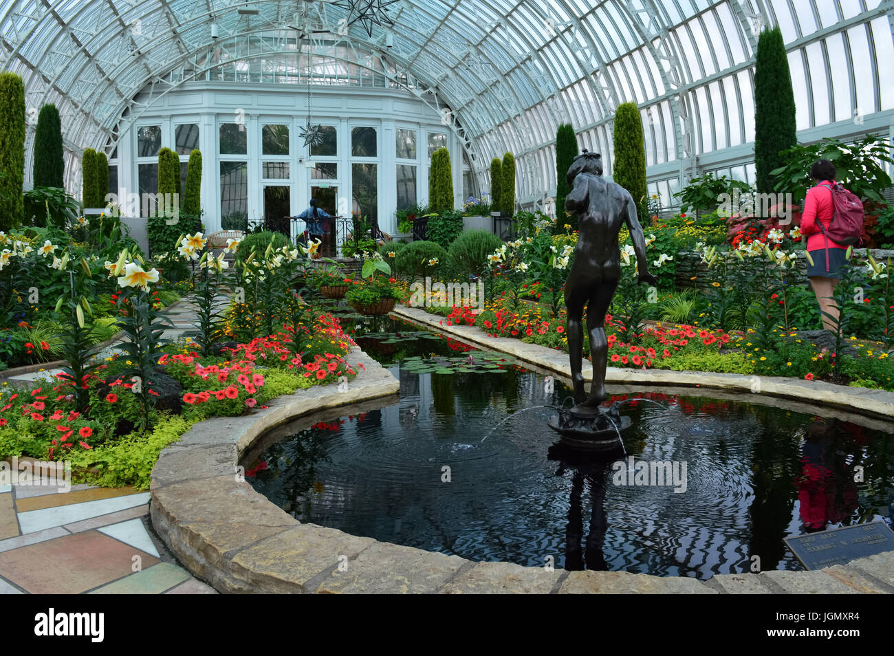 Summer flower show at Sunken Garden at Como Zoo and Conservatory in St ...