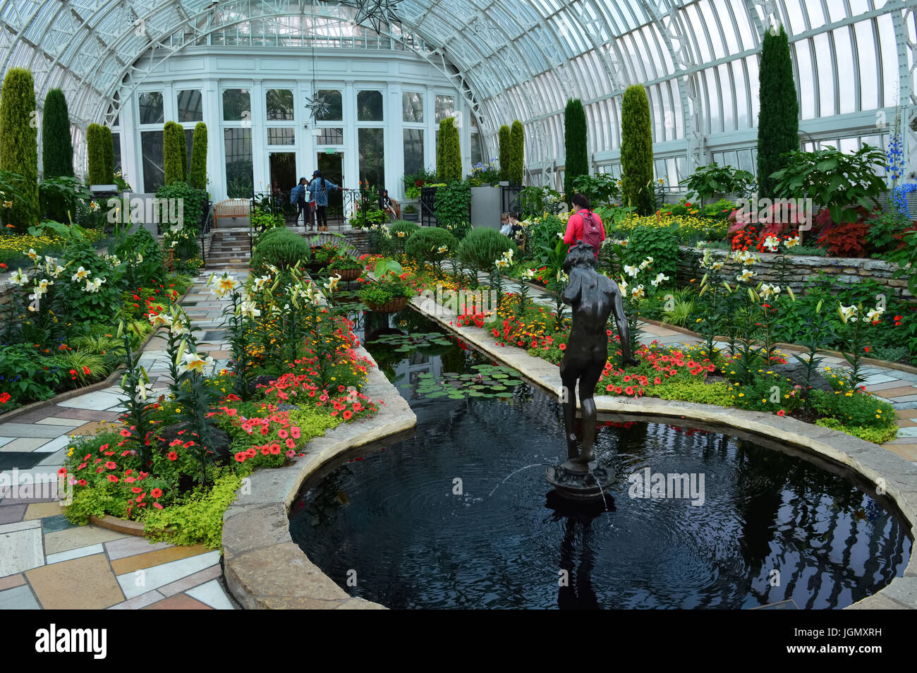 Summer flower show at Sunken Garden at Como Zoo and Conservatory in St ...