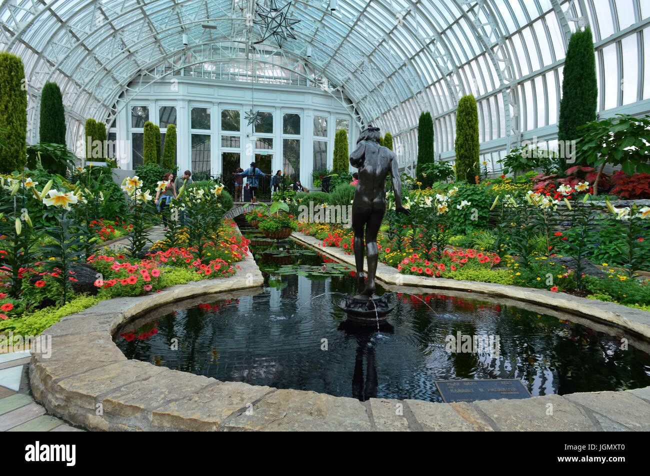 Summer flower show at Sunken Garden at Como Zoo and Conservatory in St ...