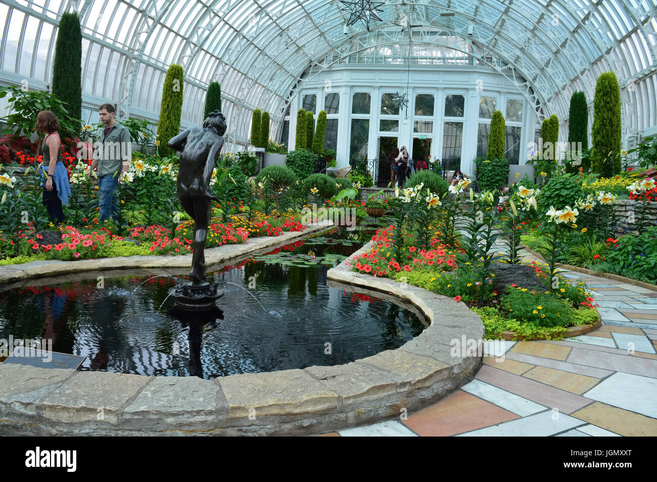 Summer flower show at Sunken Garden at Como Zoo and Conservatory in St ...