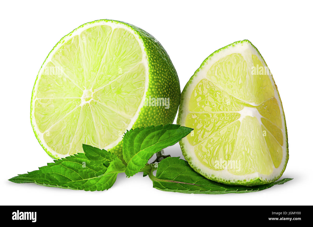 Lime fruit mint herb leaf hi-res stock photography and images - Alamy