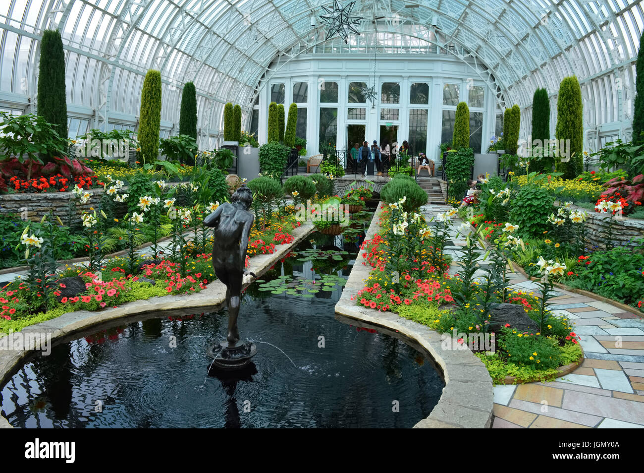 Summer flower show at Sunken Garden at Como Zoo and Conservatory in St ...