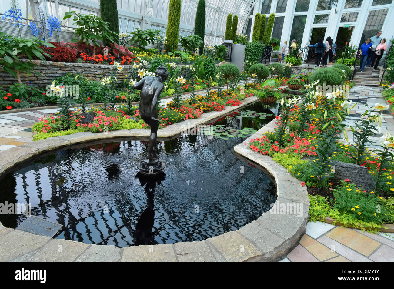 Summer flower show at Sunken Garden at Como Zoo and Conservatory in St ...