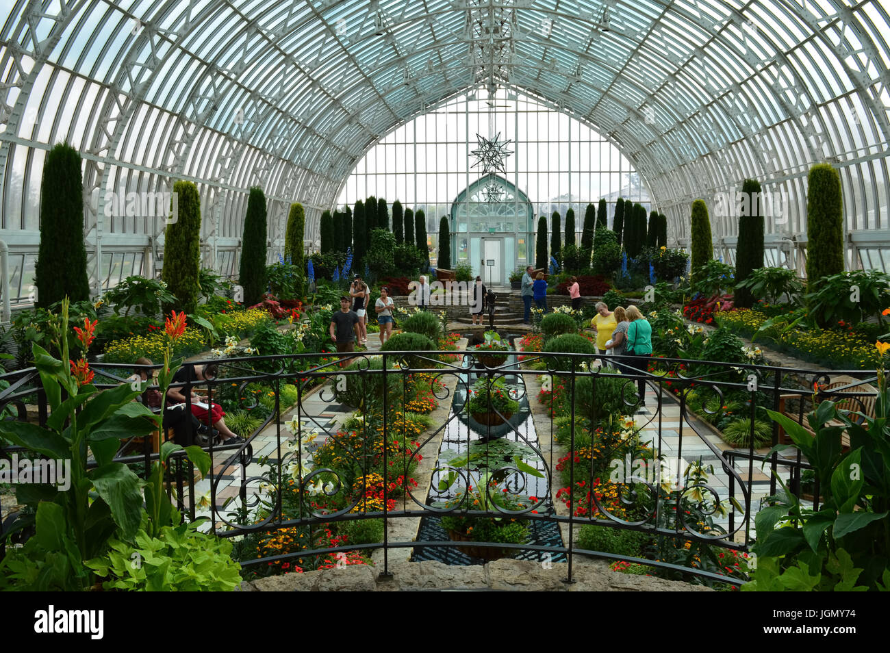 Summer flower show at Sunken Garden at Como Zoo and Conservatory in St ...