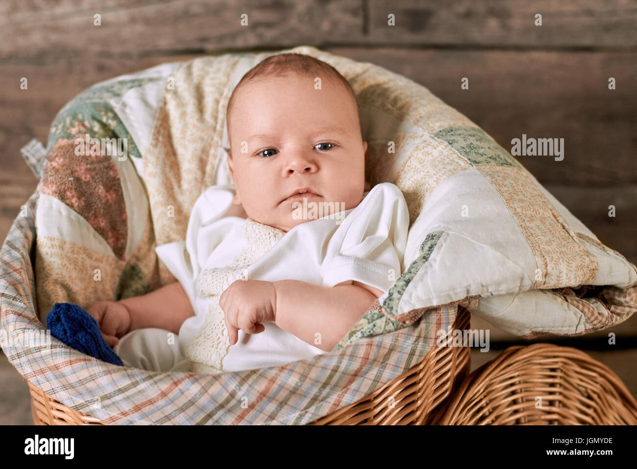 Boy in a basket hi-res stock photography and images - Alamy