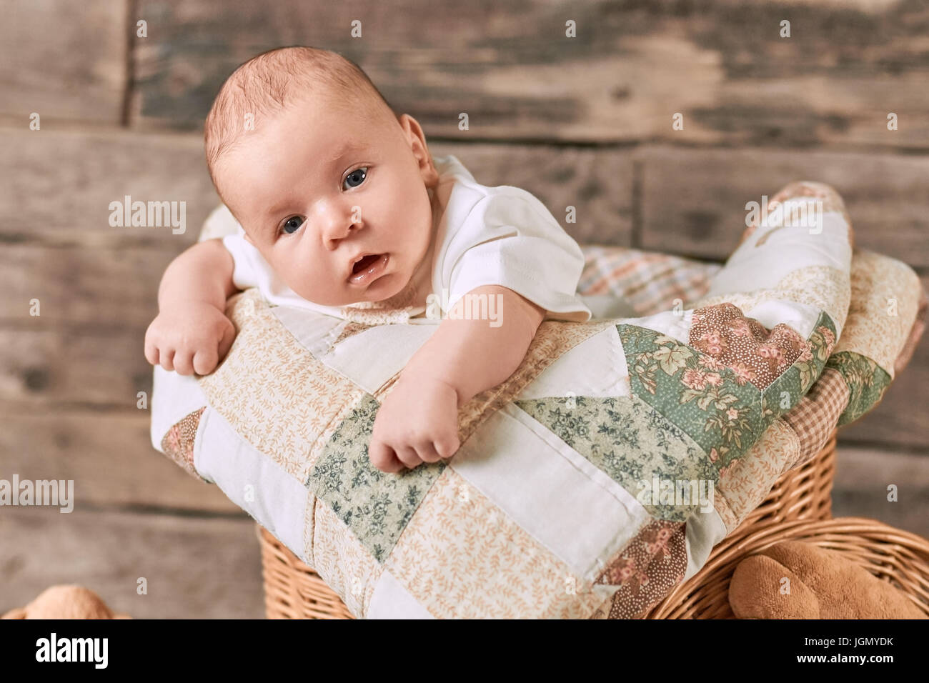Small child with surprised face. Amazed caucasian infant. How to boost ...
