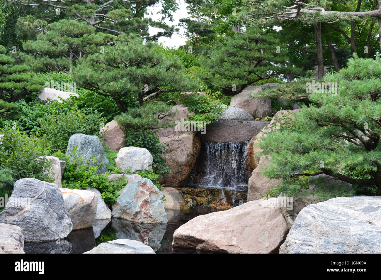 Japanese Garden during summer Stock Photo - Alamy