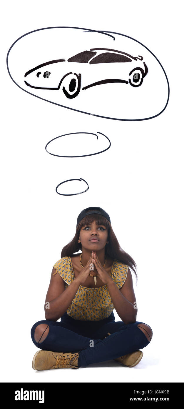 Thinking of a car Stock Photo - Alamy