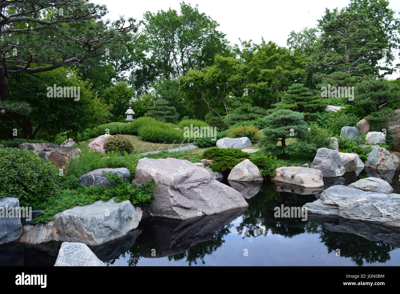 Japanese Garden during summer Stock Photo - Alamy