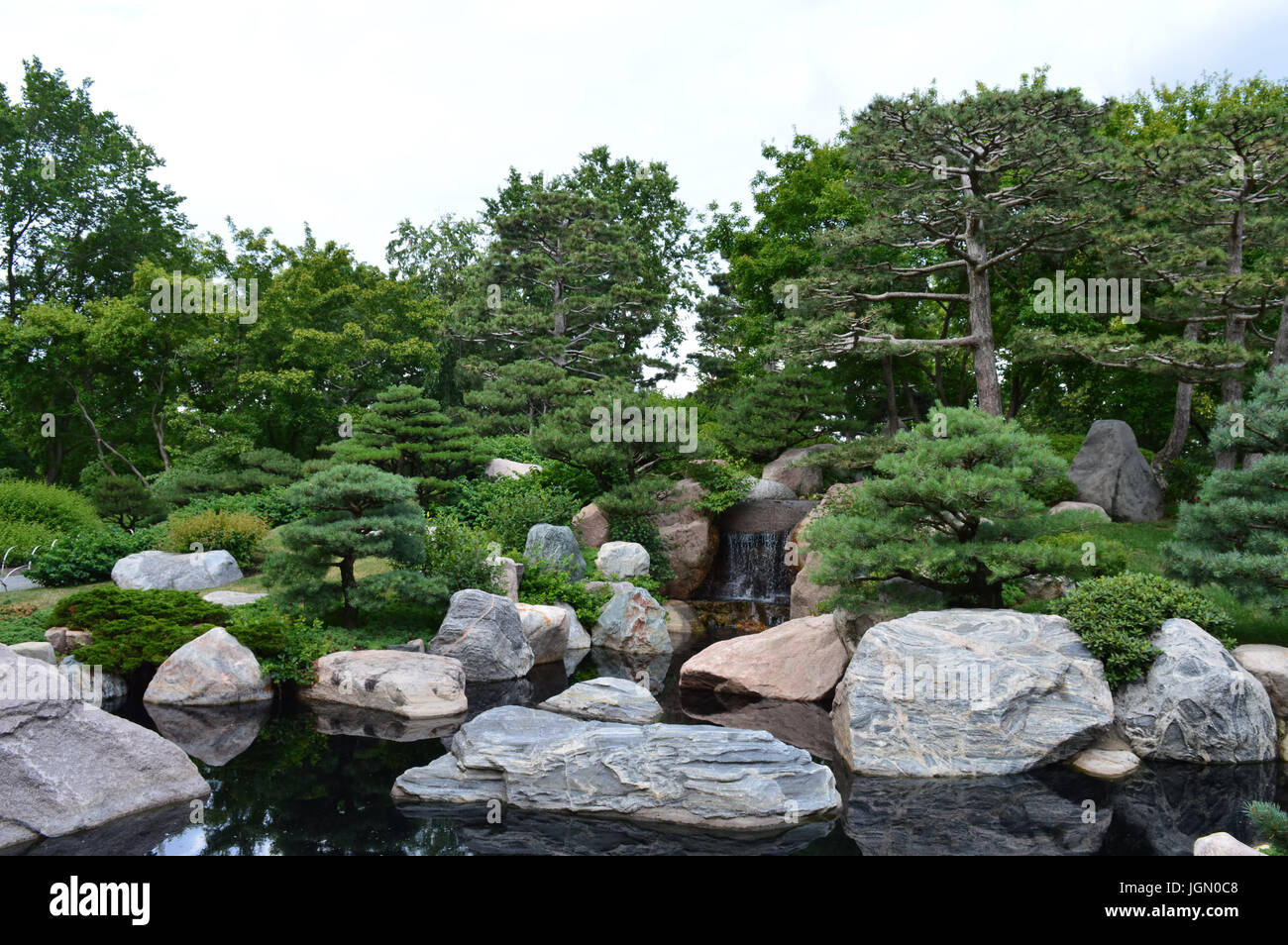 Japanese Garden during summer Stock Photo - Alamy