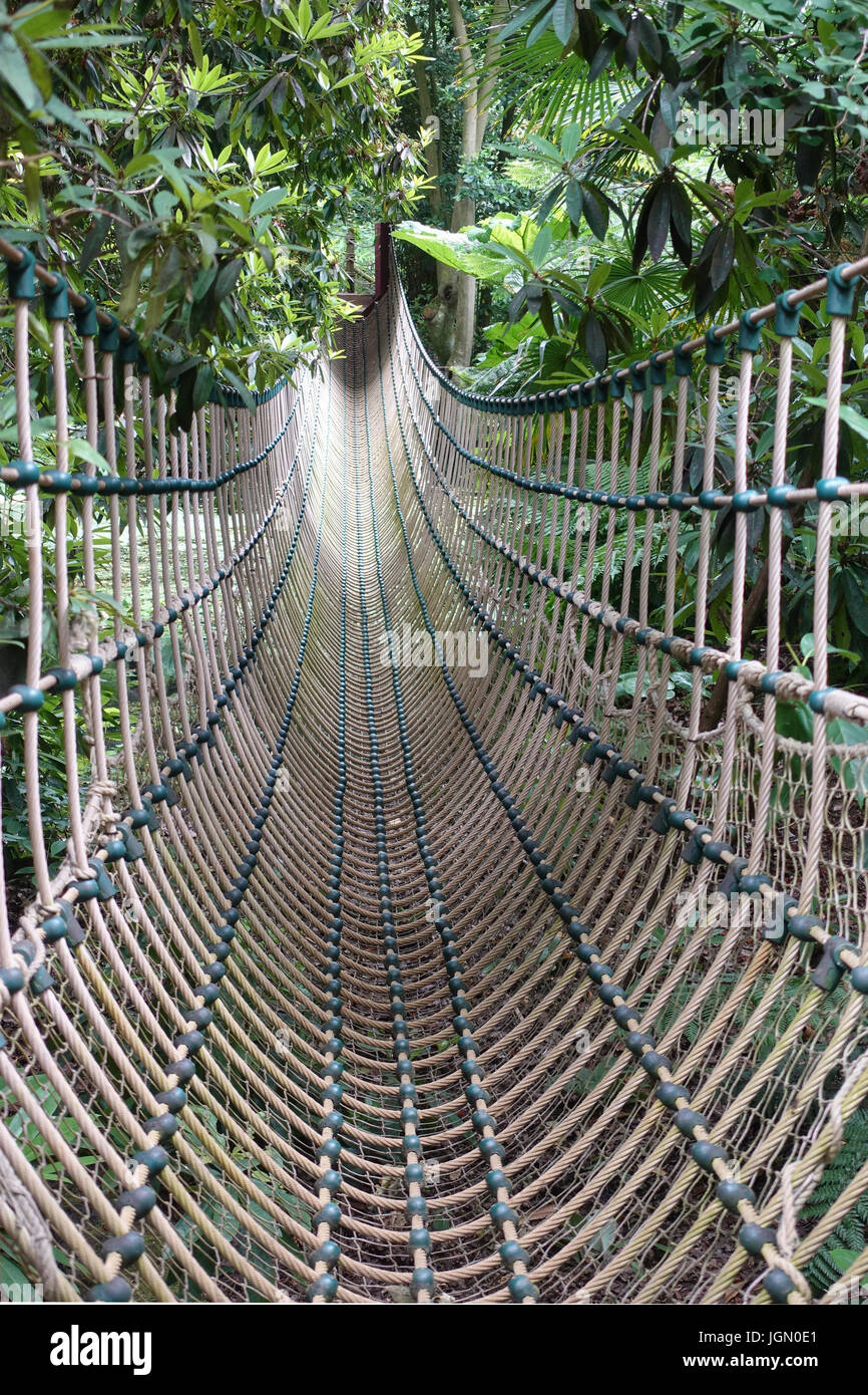 Burmese Rope Bridge -1 Stock Photo - Alamy