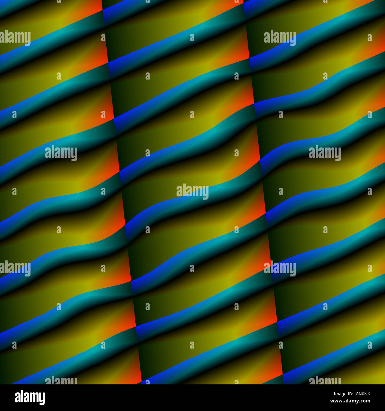 Digital art by Alfred Georg Sonsalla, abstract three-dimensional ...