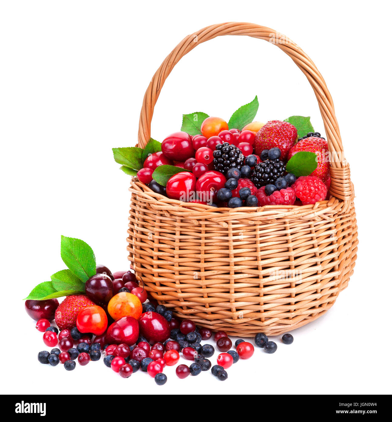 Basket raspberries and fruit hi-res stock photography and images - Alamy