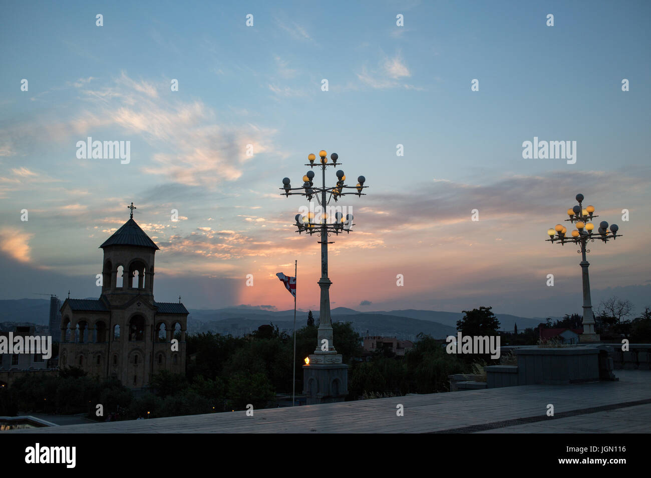 The Holy trinity Sameba cathedral in Tbilisi, Georgia Stock Photo - Alamy