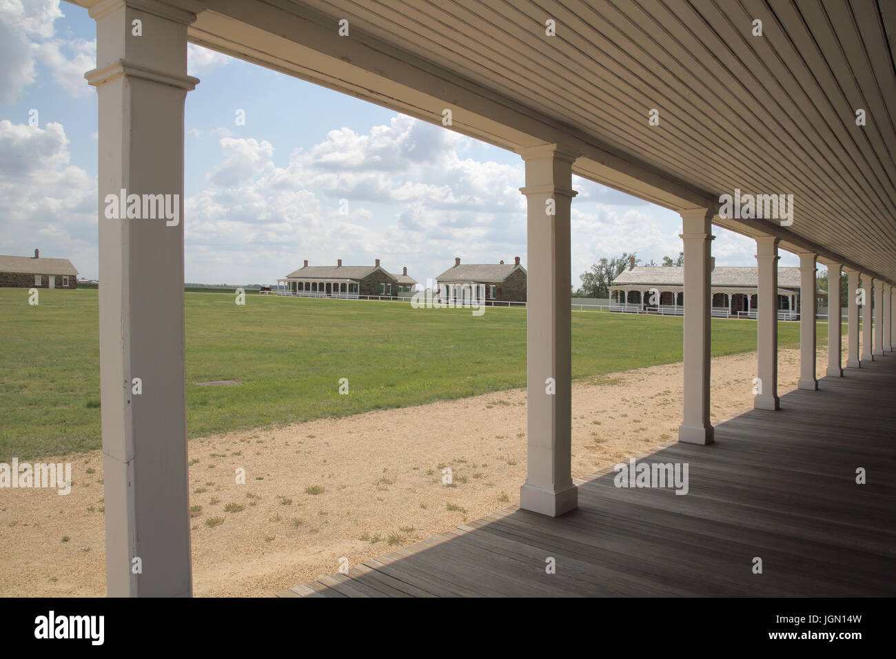 fort larned on the santa fe trail in kansas Stock Photo - Alamy