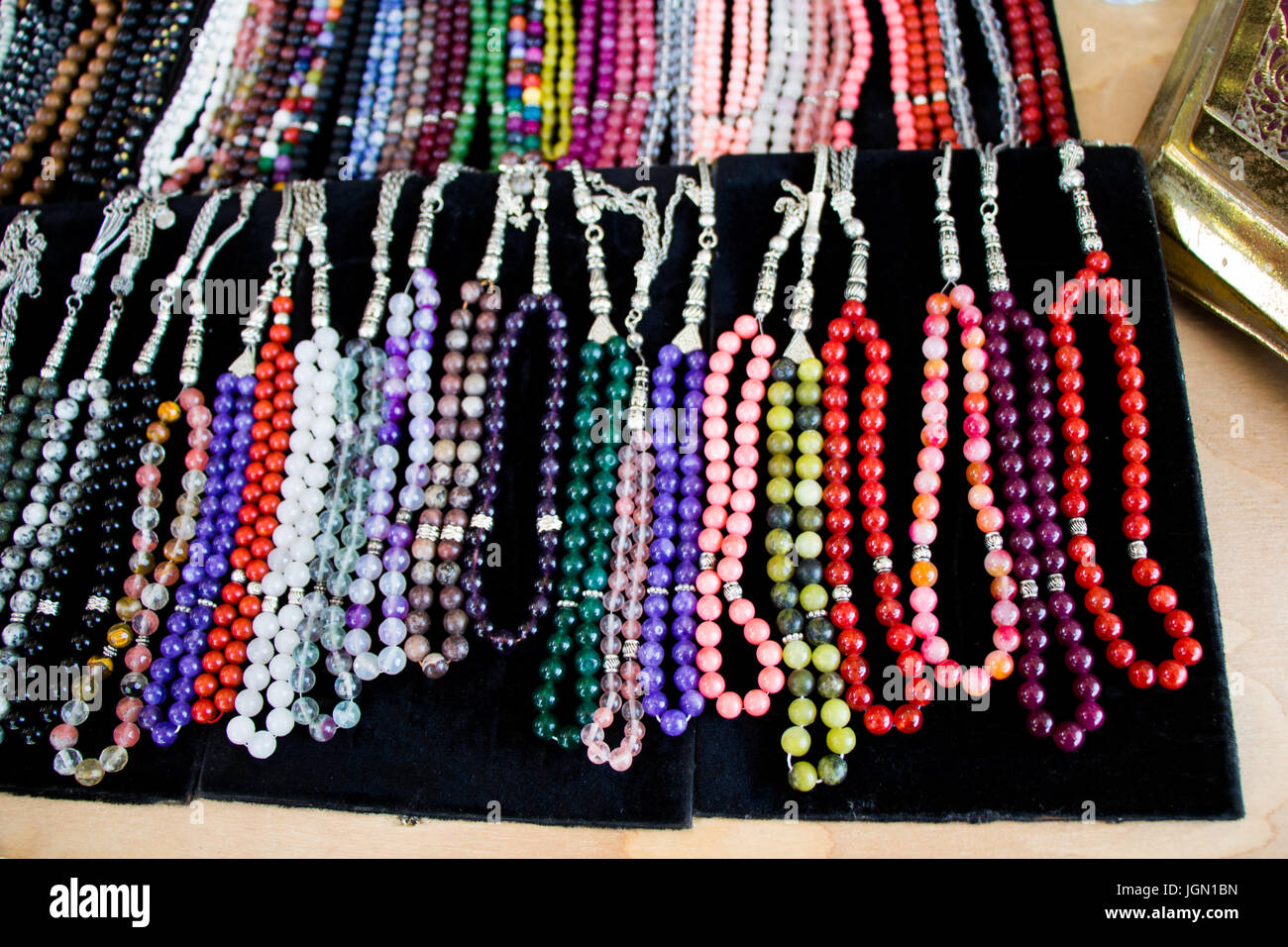 Set of praying beads of various colors Stock Photo - Alamy
