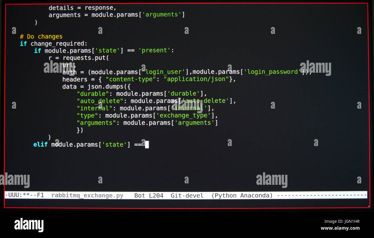 Computer programming code screen High Resolution Stock Photography and ...