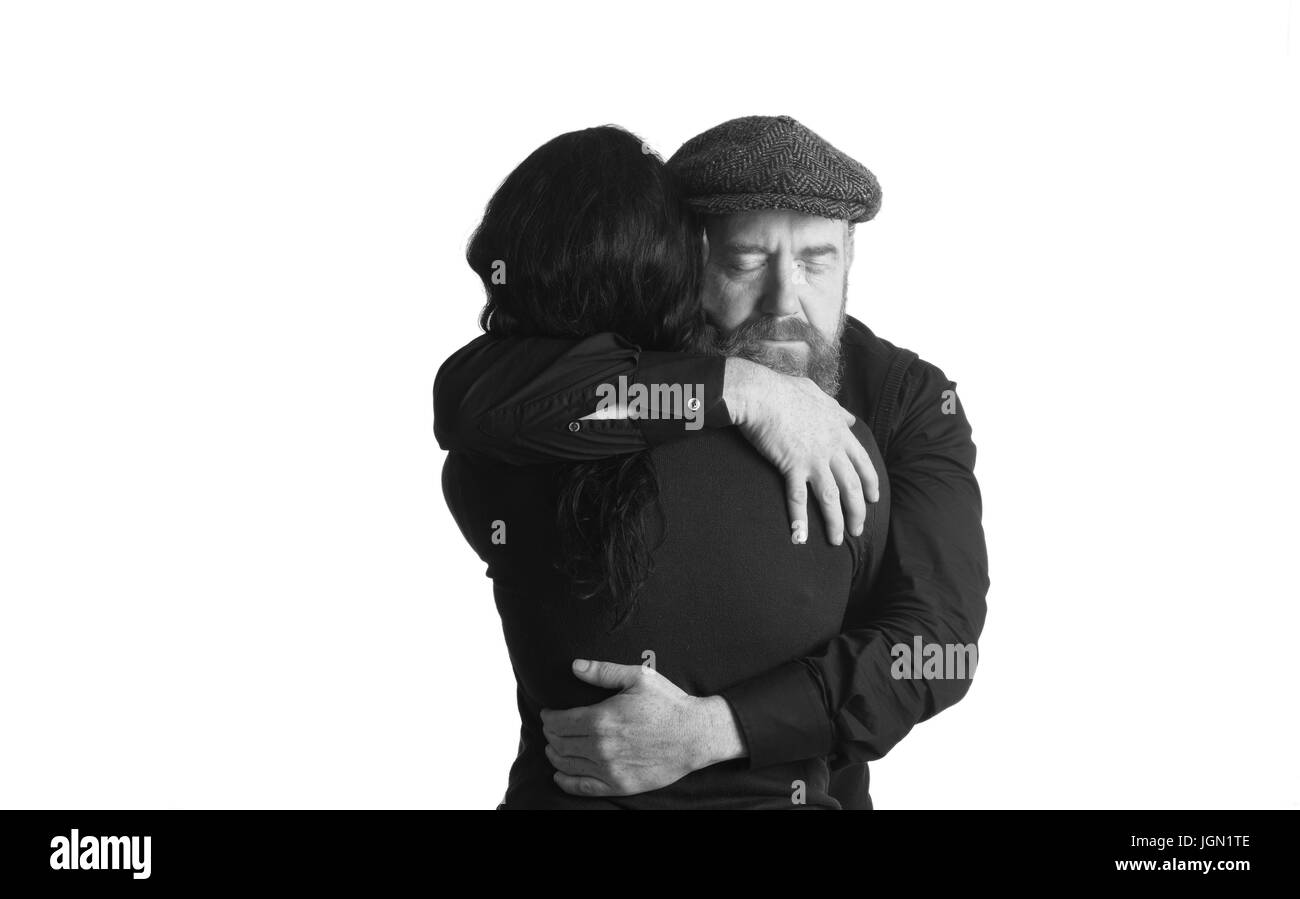 Tenderness together Black and White Stock Photos & Images - Alamy