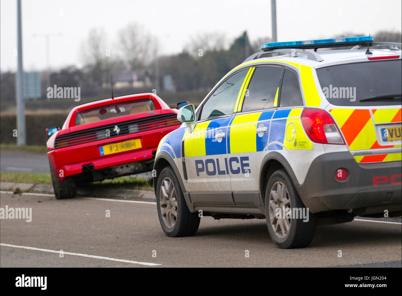 Accident in Tarleton, Lancashire. UK Weather. Lancashire Police attend ...