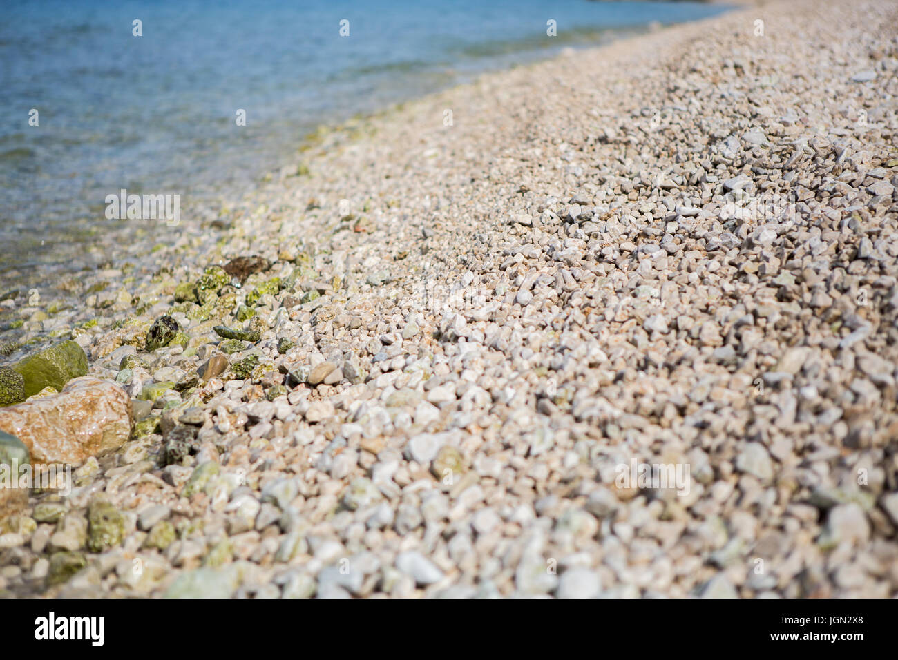 Rocky beach in Makarska Riviera, Croatia.Enjoy the best European summer ...