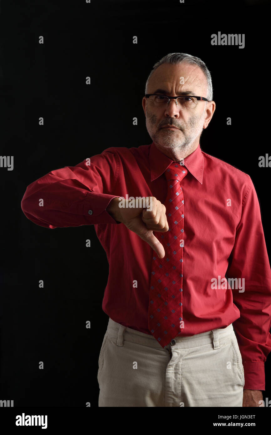 Angry casual man showing middle hi-res stock photography and images - Alamy