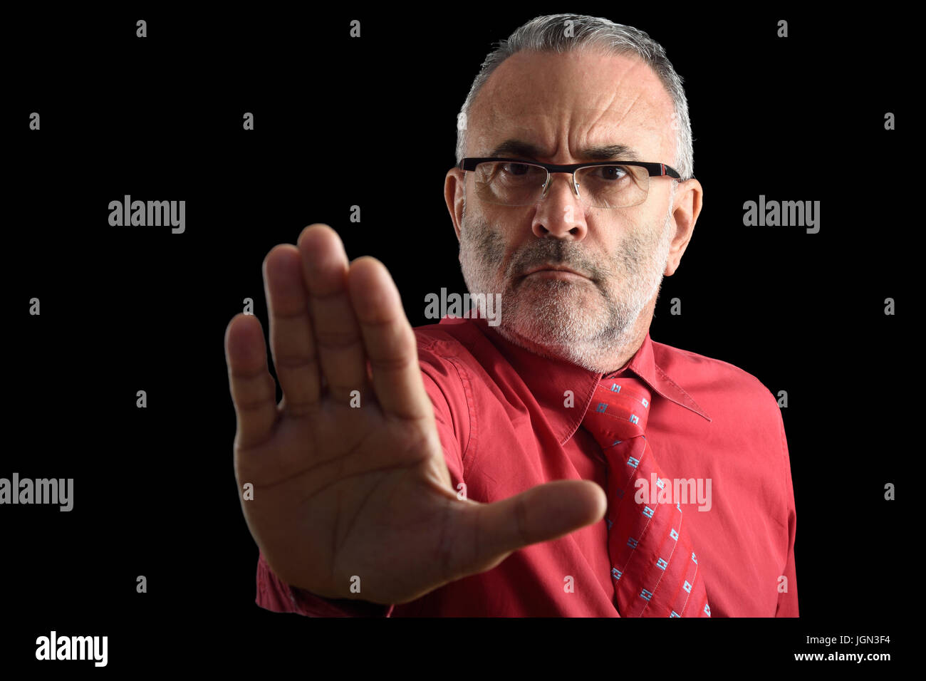Man with stop sign Stock Photo - Alamy Man with stop sign Stock Photo - Alamy