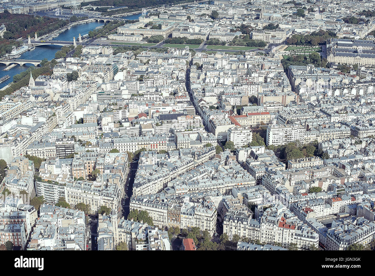 City of Paris from the top Stock Photo - Alamy