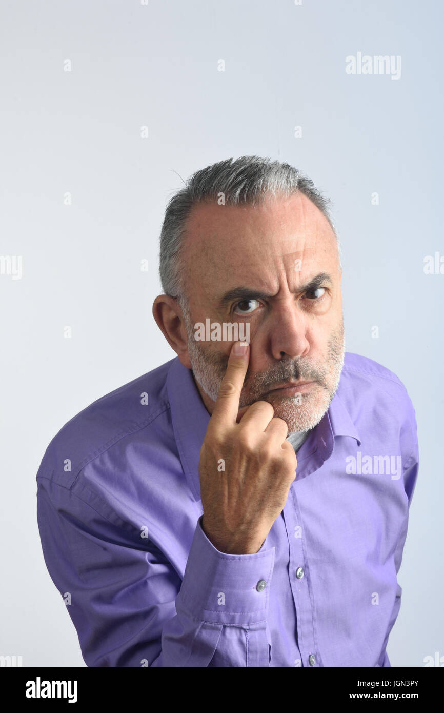 Finger in eye hi-res stock photography and images - Alamy