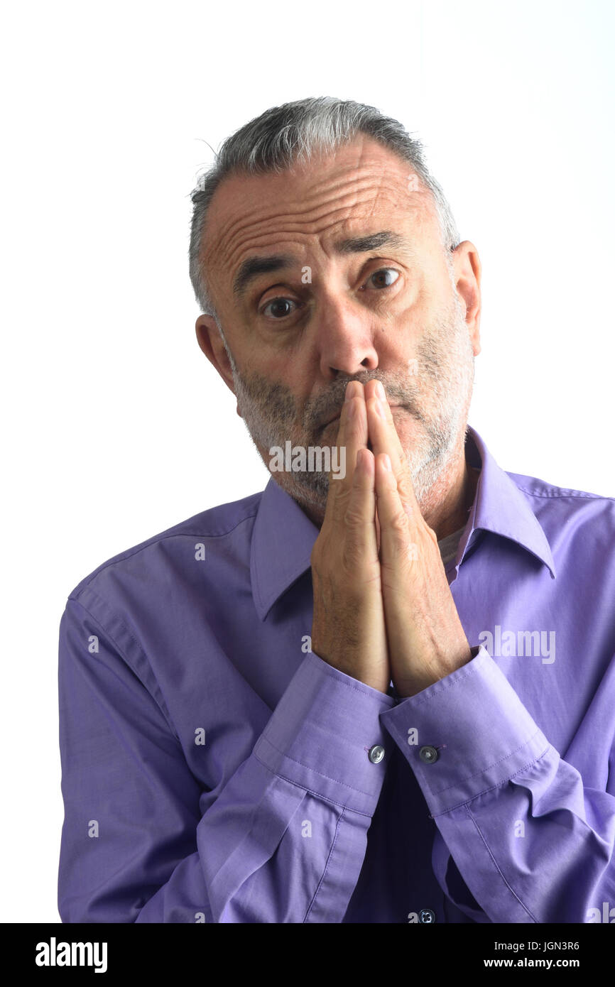 Handsome men praying in hi-res stock photography and images - Alamy