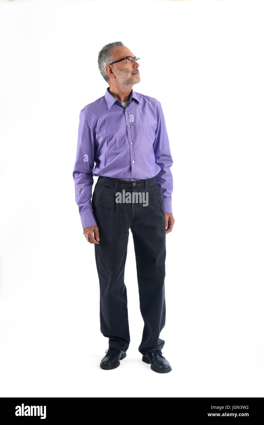 Portrait of a mature man full body Stock Photo - Alamy