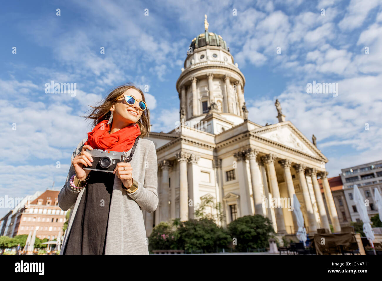 Woman traveling in Berlin Stock Photo - Alamy