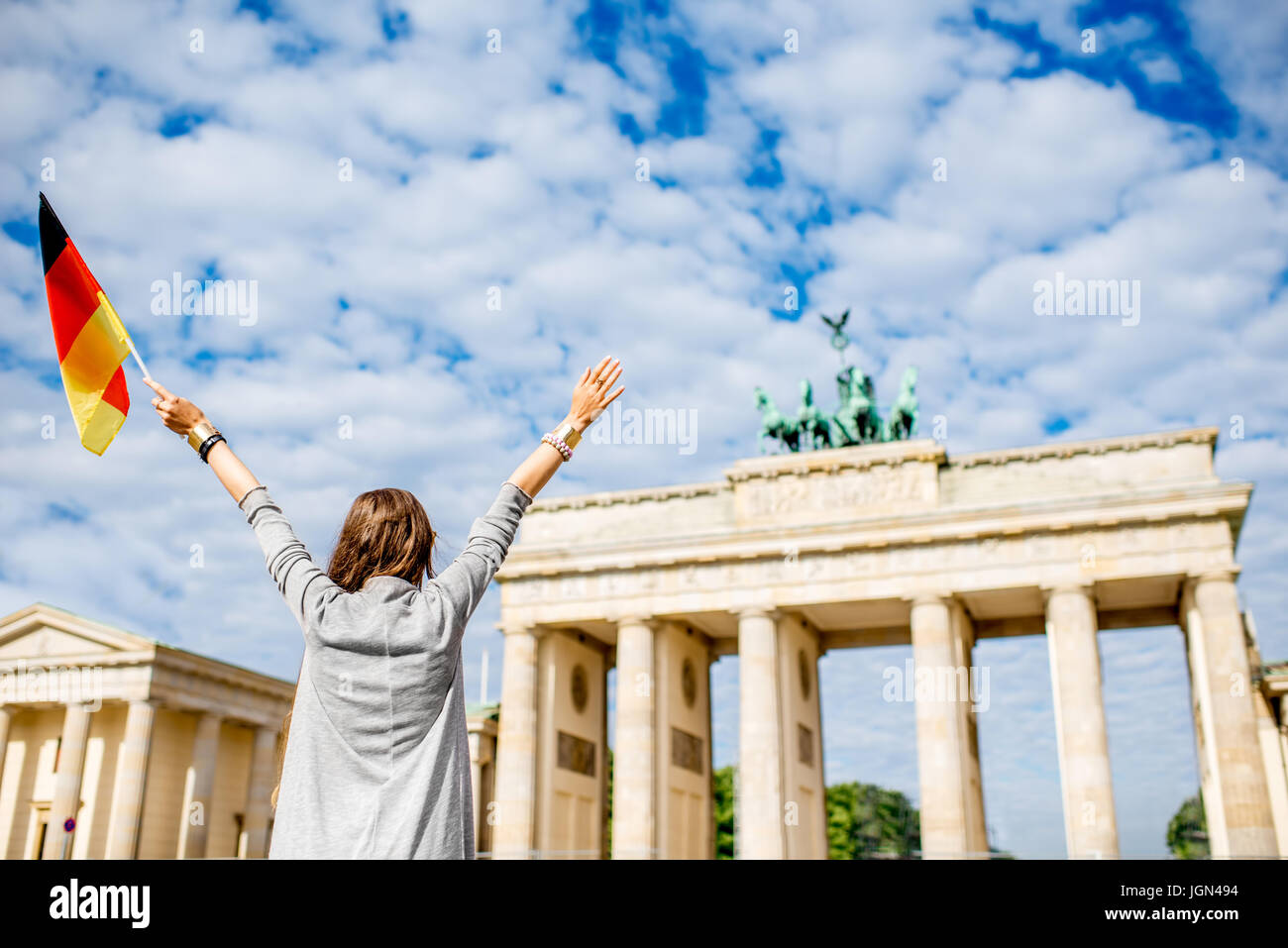 Woman traveling in Berlin Stock Photo - Alamy